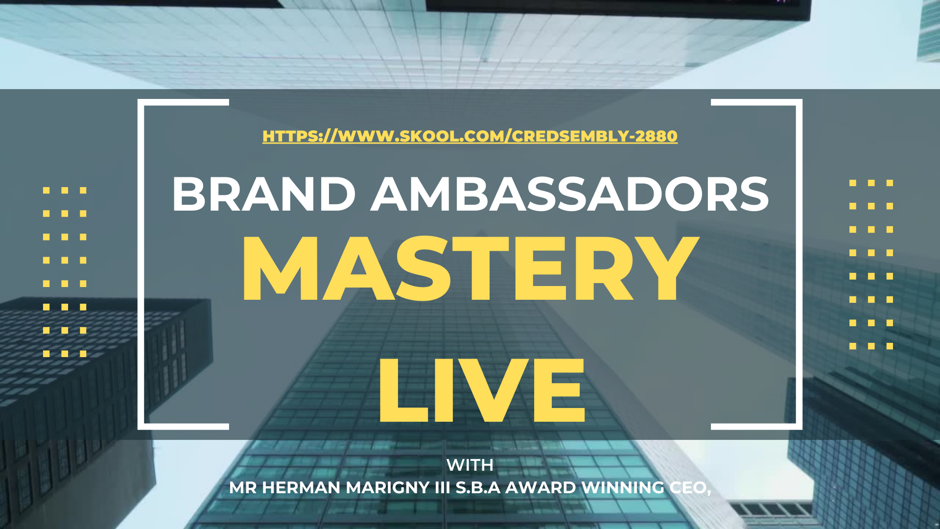 BRAND AMBASSADORS EXCLUSIVE ZOOM EVENT! · 🎟 Streaming Ticket Meet-Up
