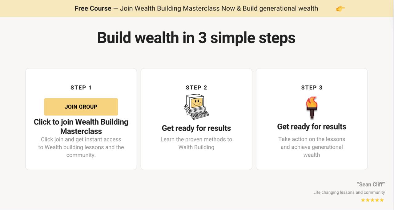 Wealth Building Masterclass