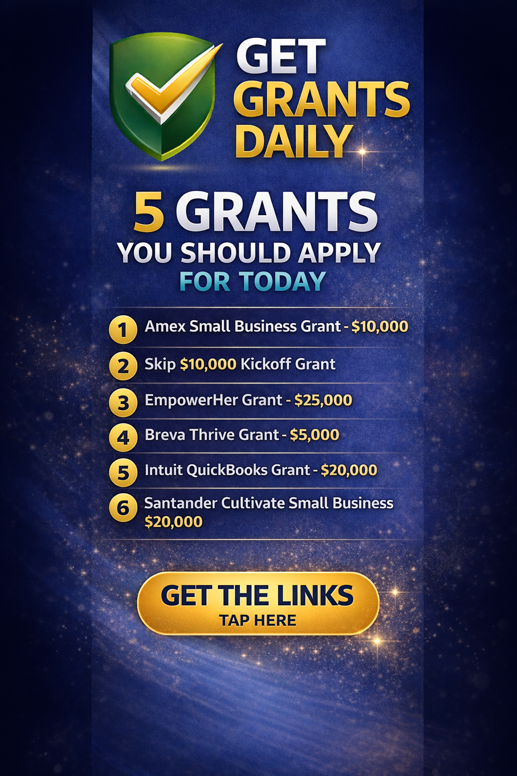5 NEW Grants Posted in the ALL NEW Grant Tab🙌🏽 · GET GRANTS DAILY w ...