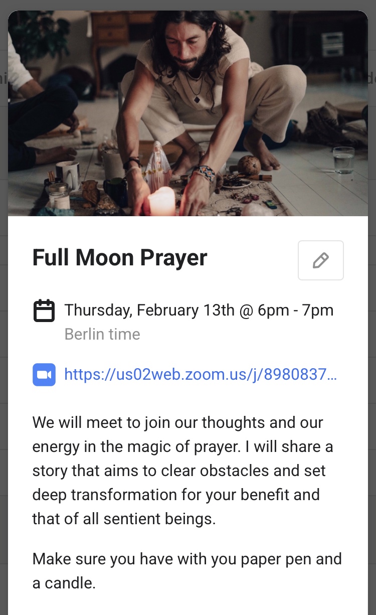 Full Moon Prayer · Circle of Ancestral Wisdom