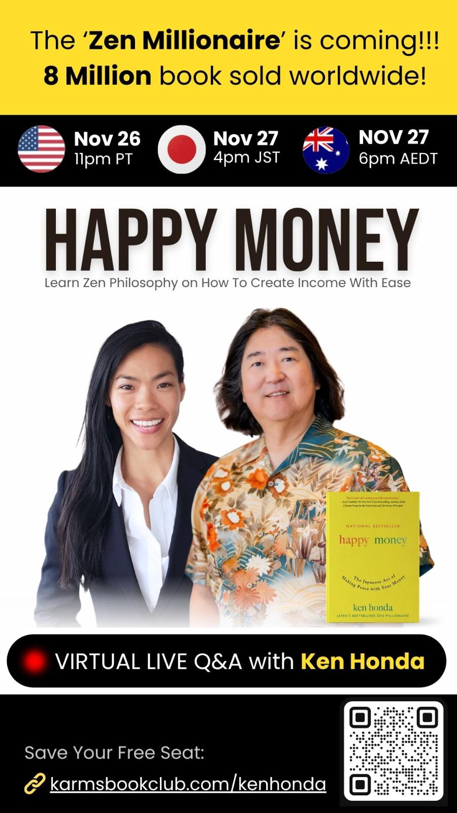 🌸 LIVE Q&A with Ken Honda: Zen Millionaire · Soulful Selling