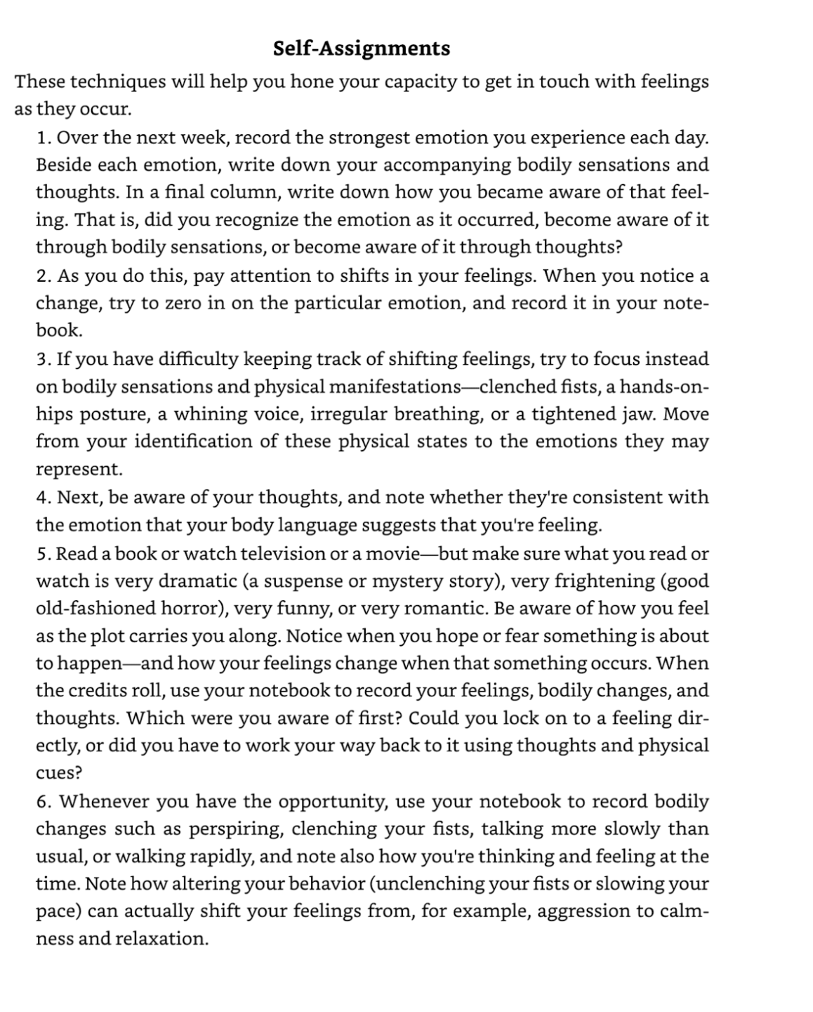 Emotional Self Awareness Reflective Exercises! - Embodied Beginnings: A ...