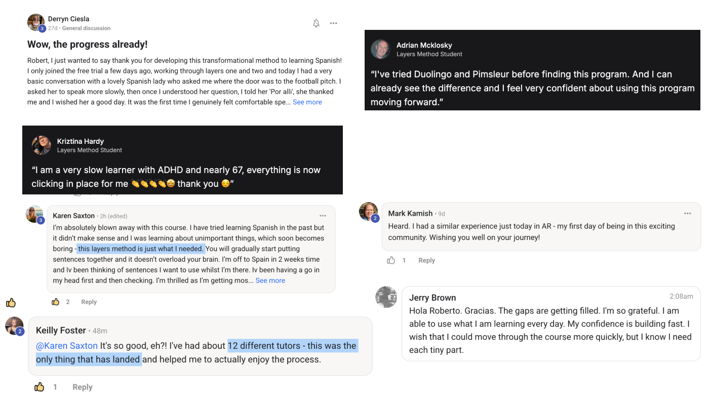 Learn Spanish - Layers Method