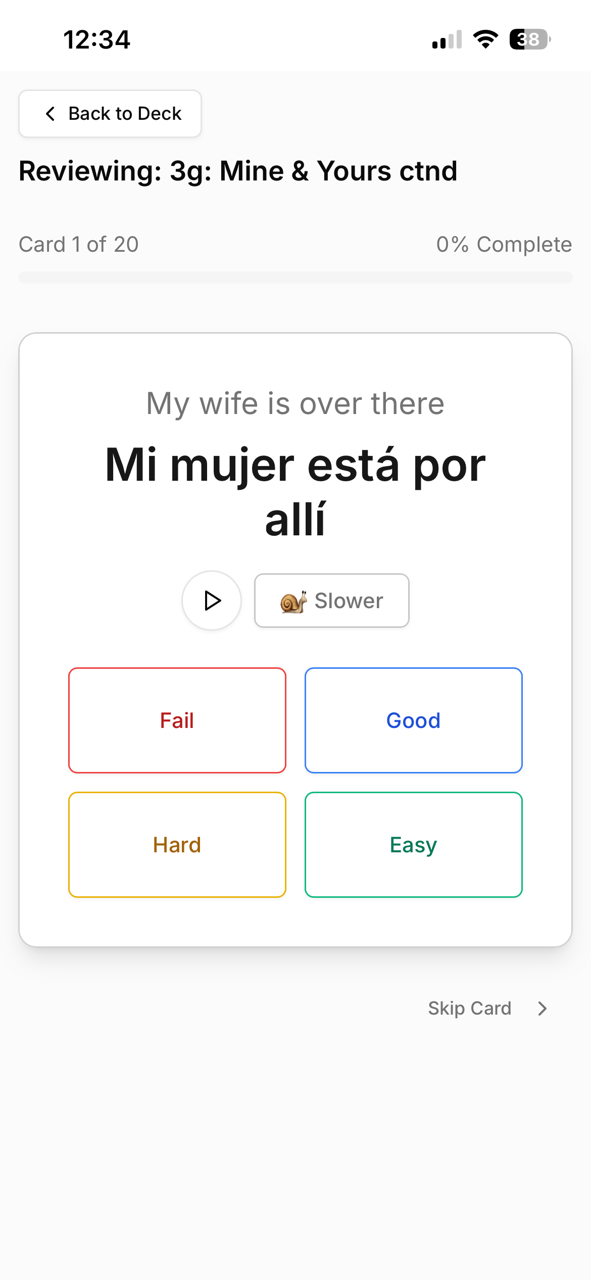 Flashcards · Learn Spanish - Layers Method