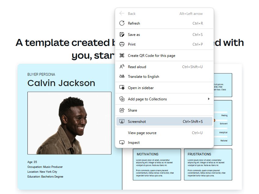 ScreenCapture Feature In MS Edge · Zamboni Inner Circle