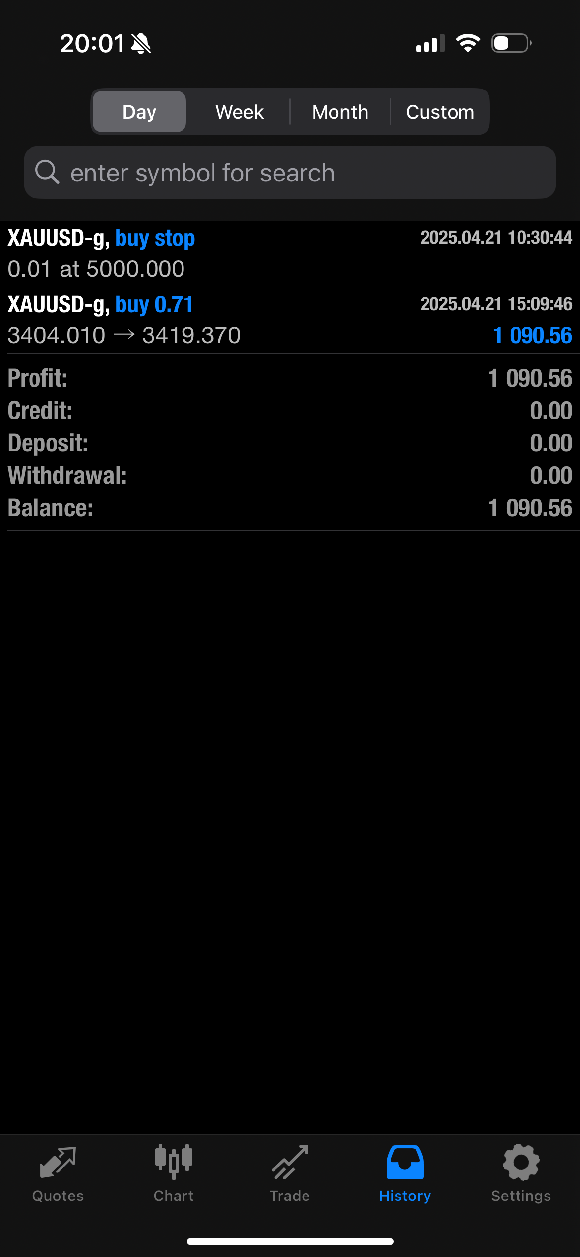 XAU WIN 🏆 · Trade Algorithm Elite