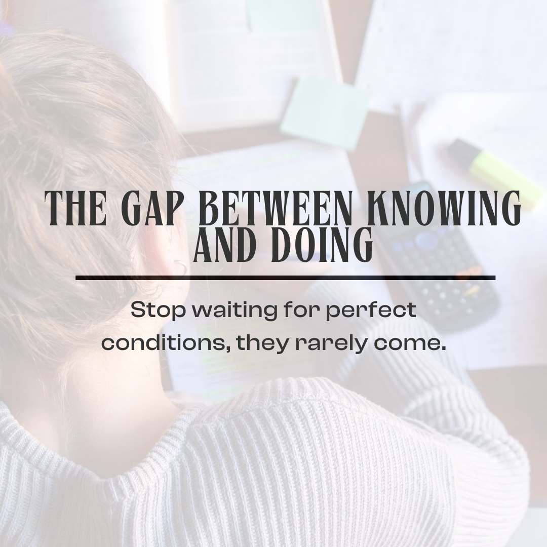 The GAP between knowing and Doing · VDK - Money Education (Aus)