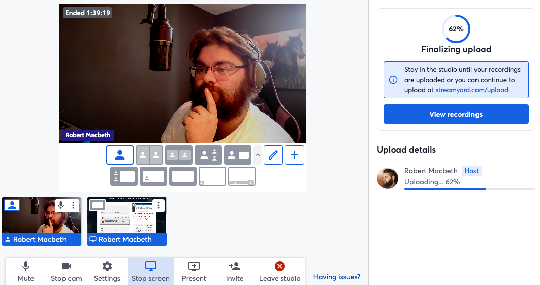First real run of the webinar completed · Selling Online / Prime Mover