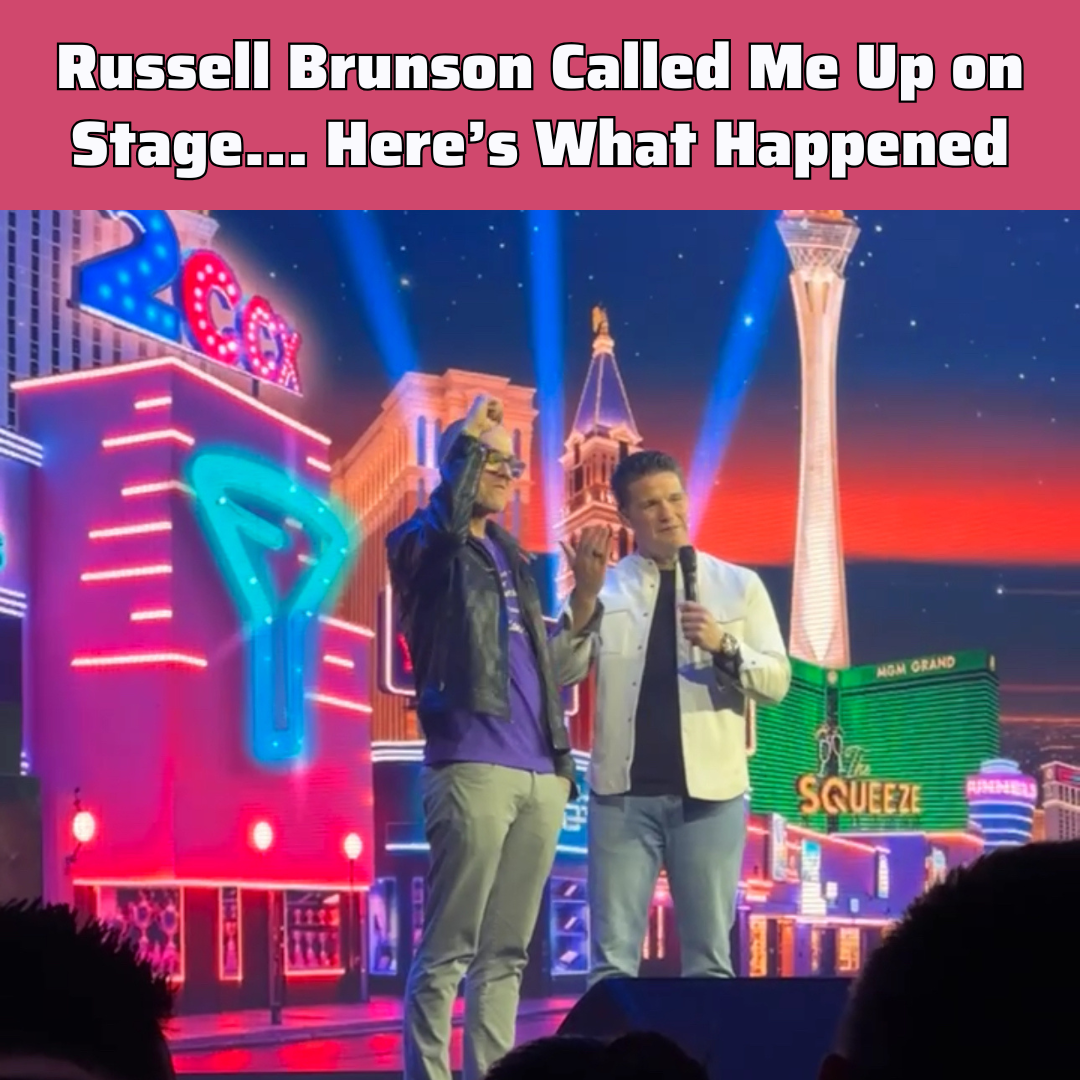 Russell Brunson Called Me Out on Stage… Here’s What Happened · Selling ...
