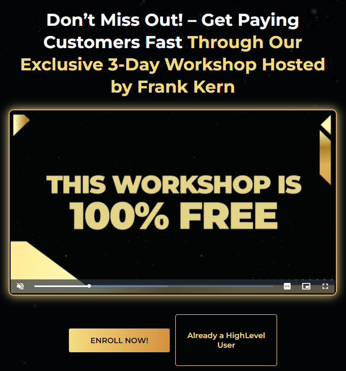 💥 Let’s get you CUSTOMERS. [VERY limited free workshop] 💥 · GoHighLevel ...