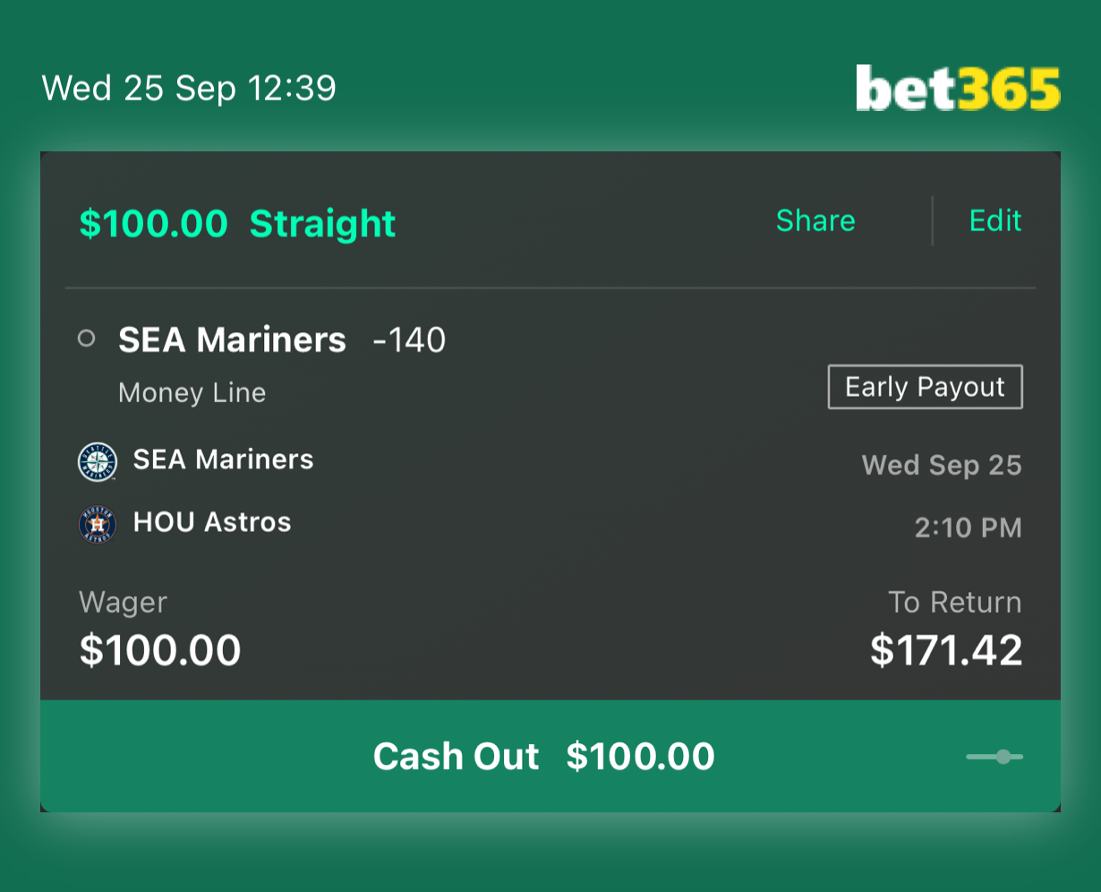 Sept 25 pick of the day Mariners ML · APPLY SPORTS PICKS DAILY