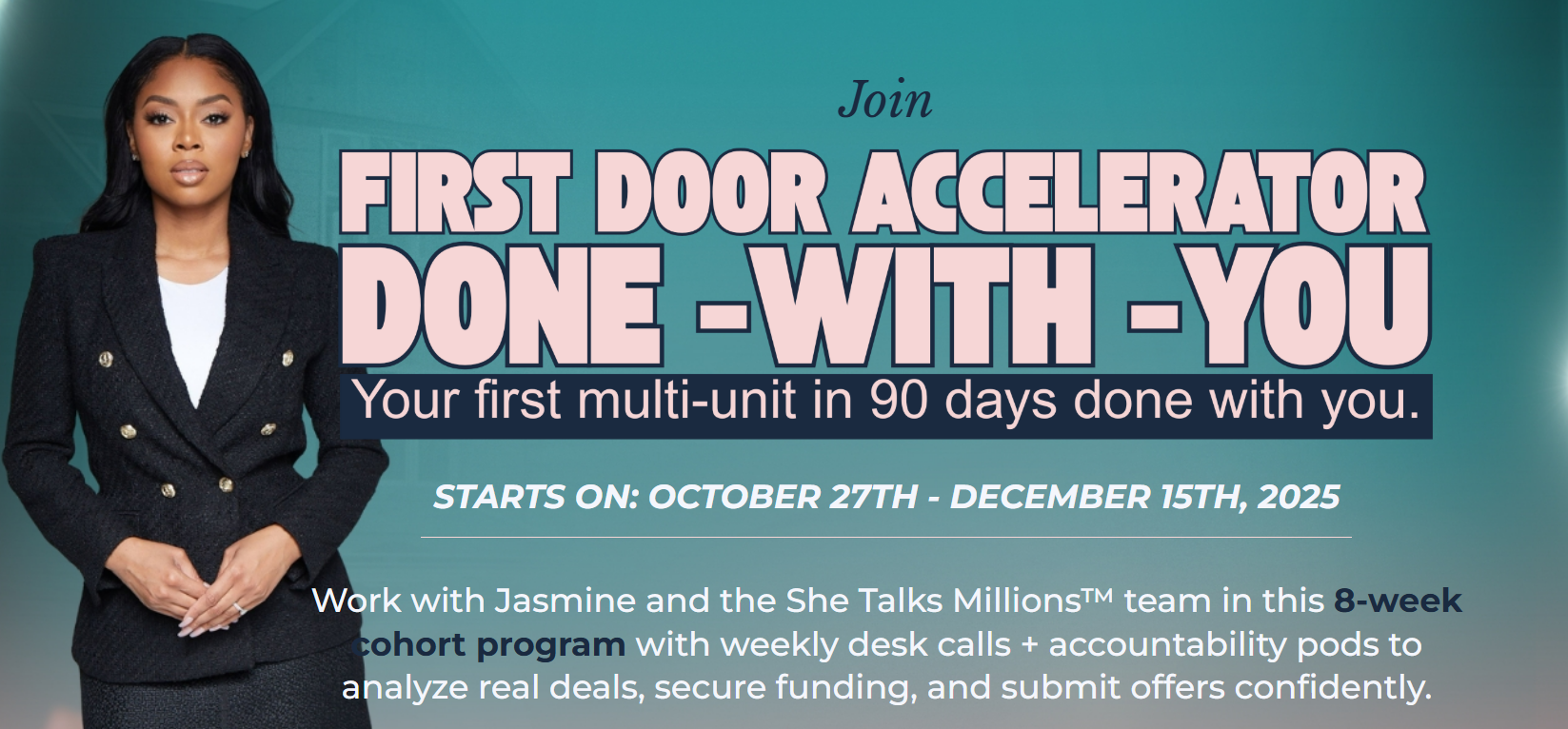 The First Door Accelerator starts TODAY, what are you waiting for ...