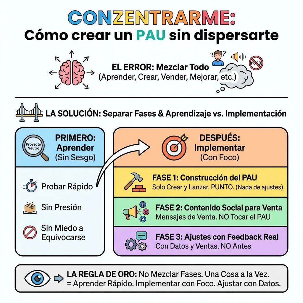 Cómo CONZENTRARME para crear un PAU (sin dispersarme en el intento ...