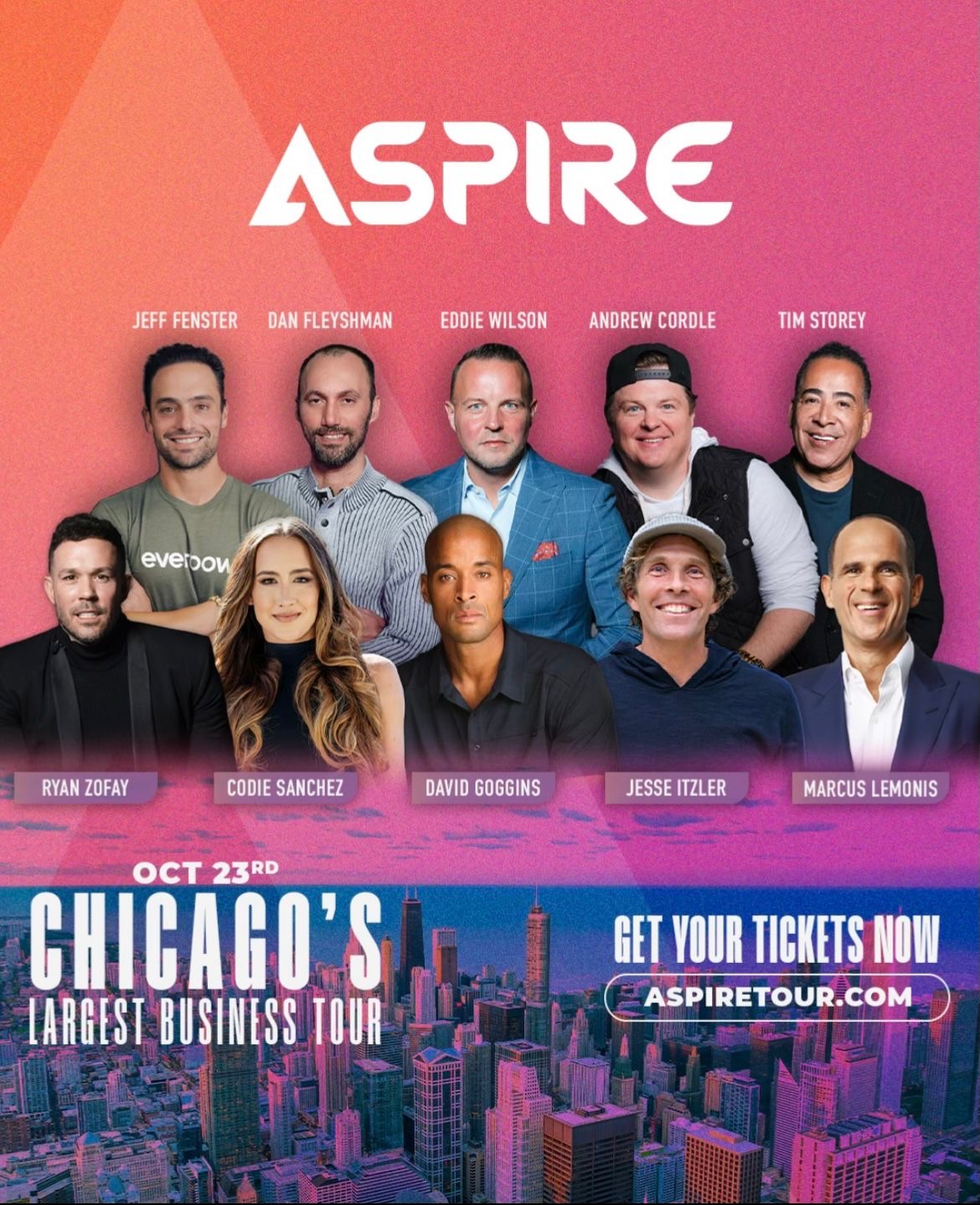 FREE ASPIRE TOUR TICKETS · Undeniable Sales Community