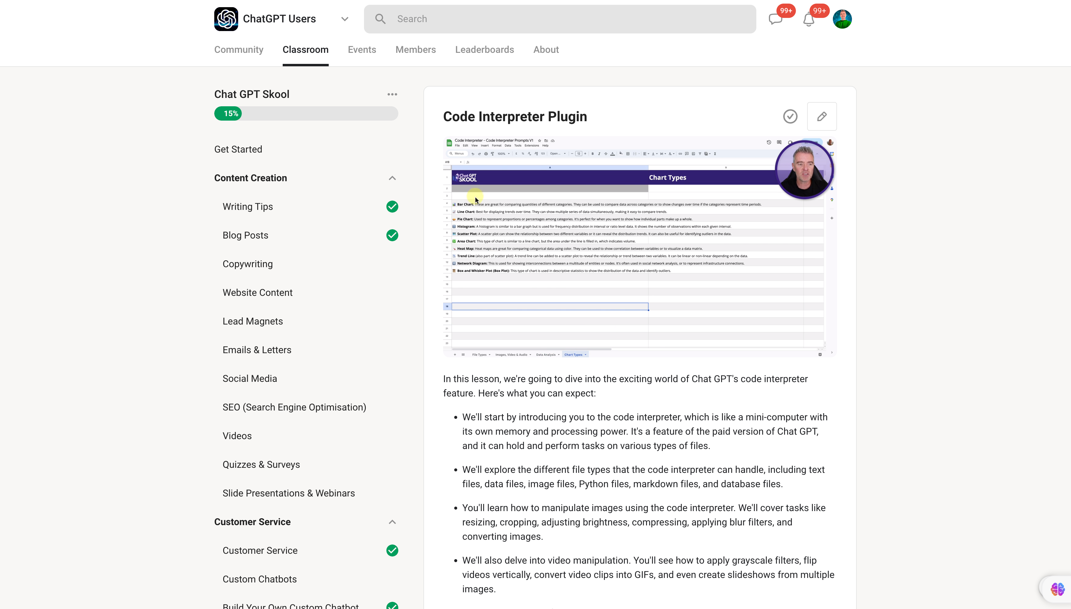 New Lesson! - Master Chat GPT's Code Interpreter 🖥 · ChatGPT Users