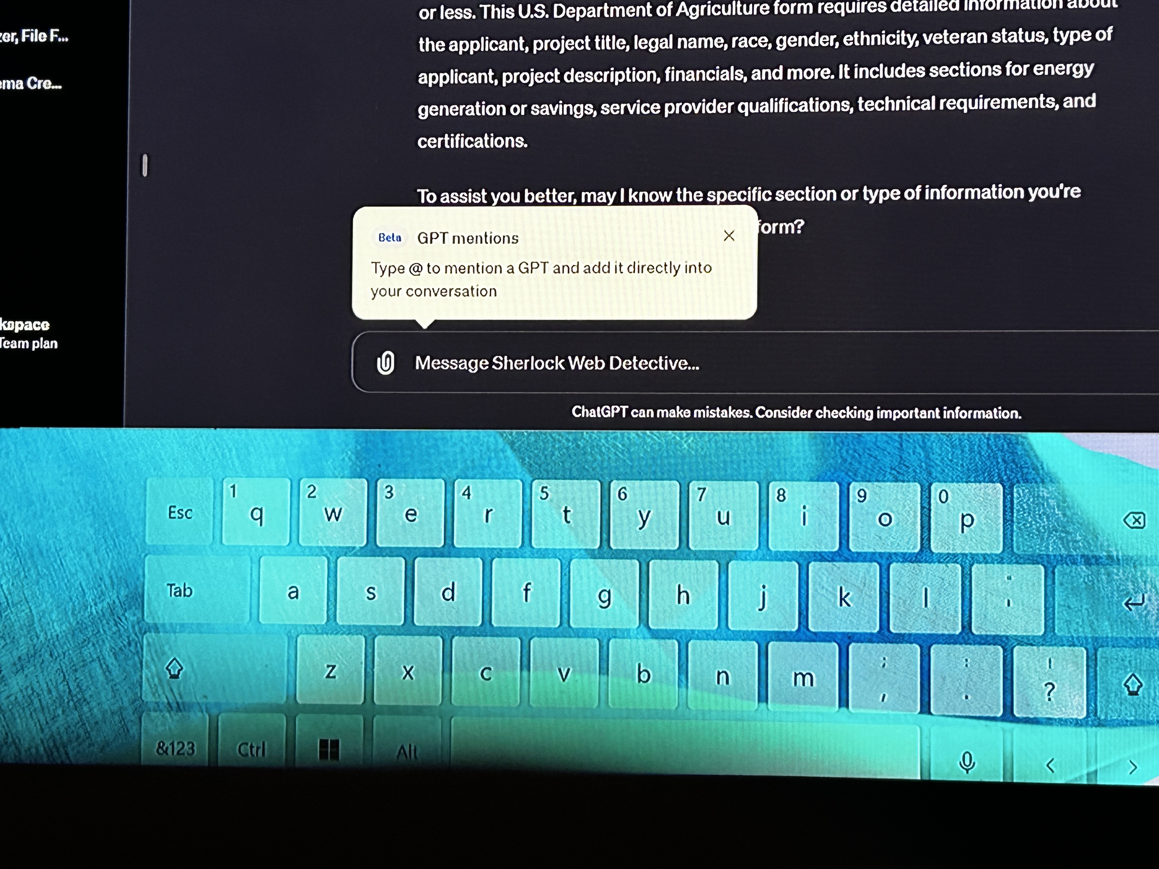 Something new in the ChatGPT message bar · ChatGPT Users