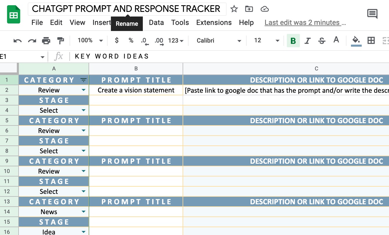 Organized? ChatGPT Prompts and Response Tracker · ChatGPT Users