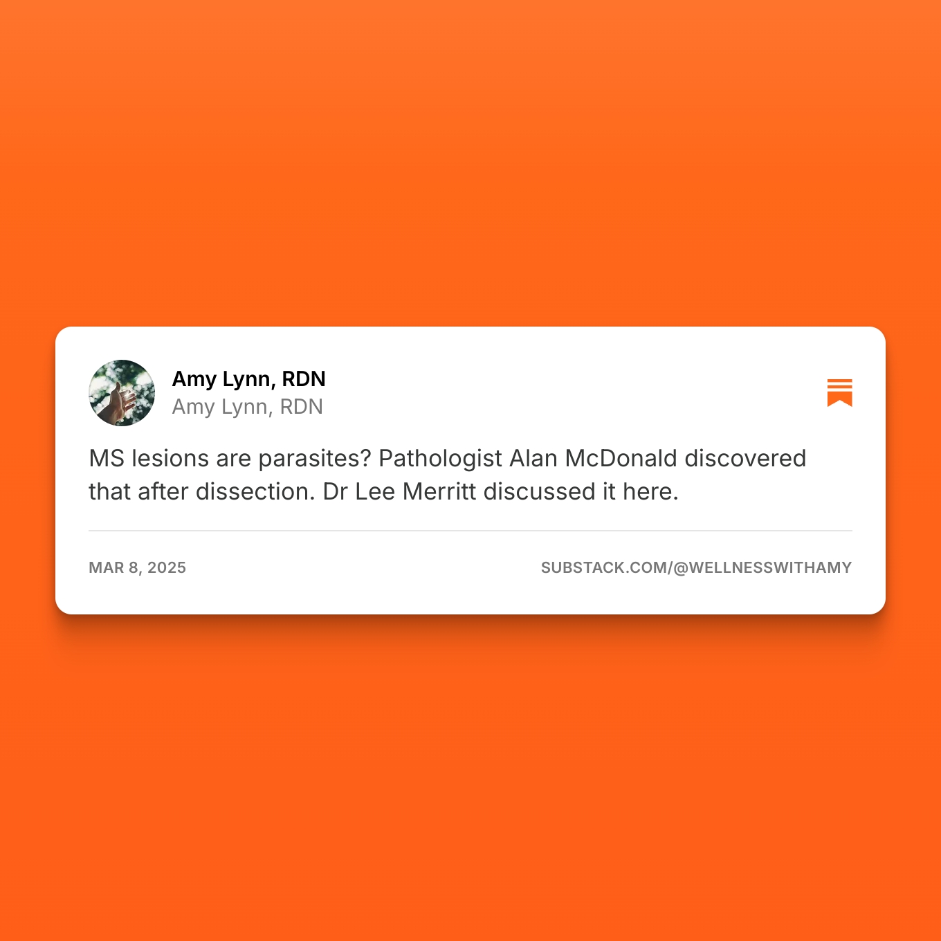 MS Lesions & Parasites! · Chlorine Dioxide Testimonies