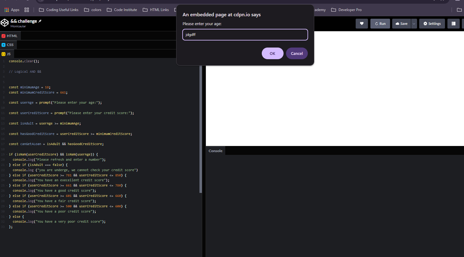 && And · Developer Pro
