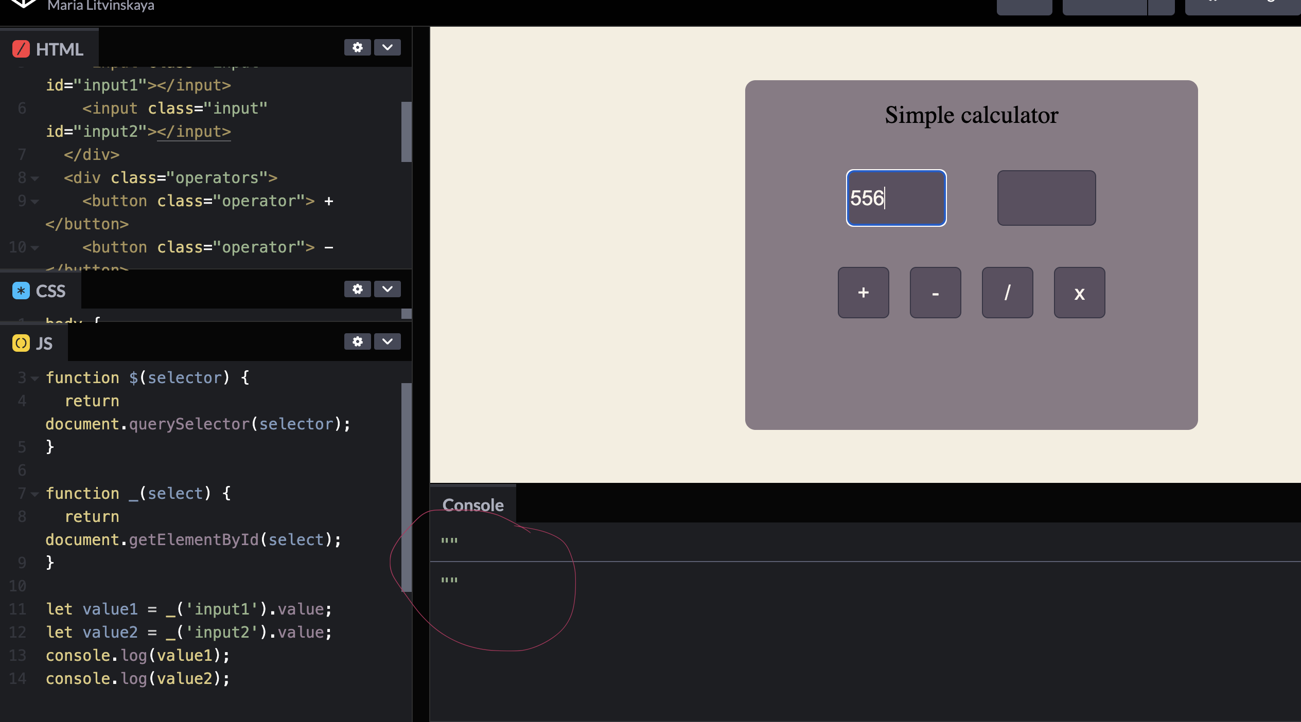 simple calculator · Developer Pro simple calculator · Developer Pro