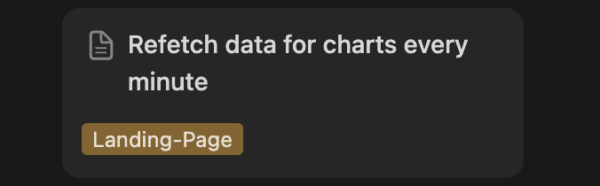 refetching data every minute feature · Developer Pro