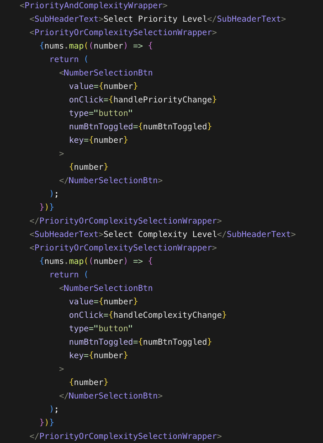 to do app priority / complexity buttons toggle state · Developer Pro