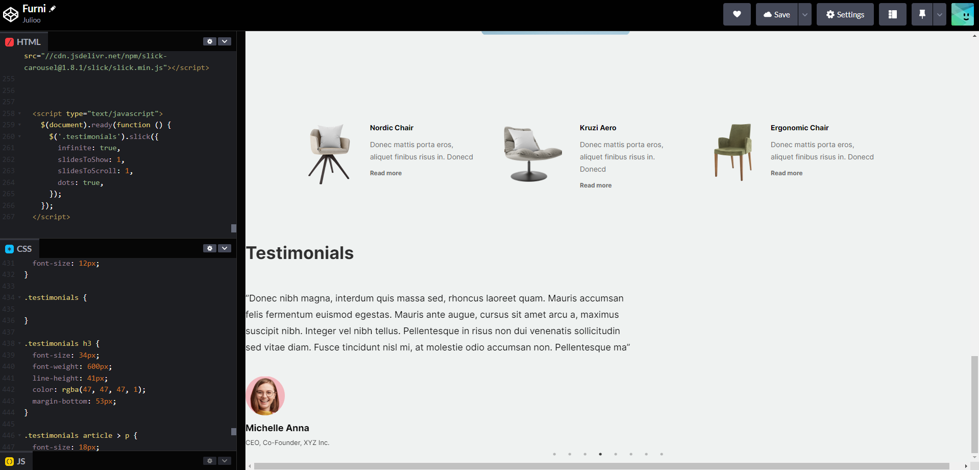 Slick configuration? · Developer Pro