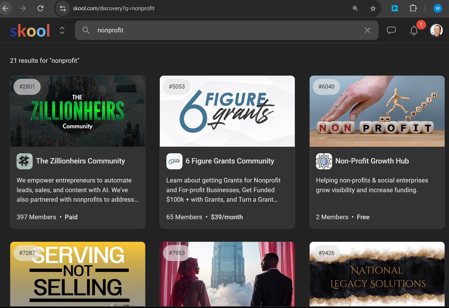 Discovery Win · Non-Profit Growth Hub