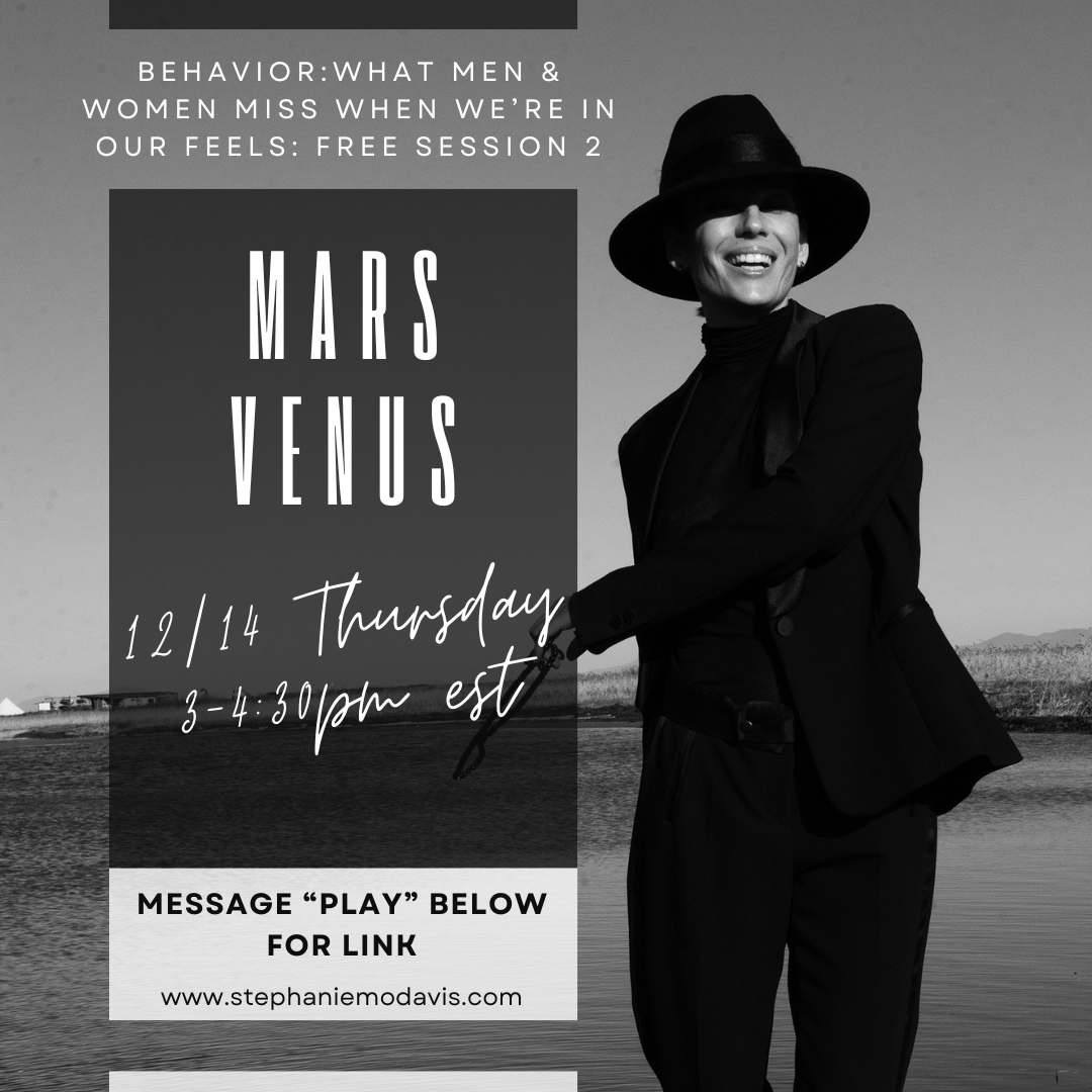 When Mars/Venus fall asleep..... · Conscious Reality Architects