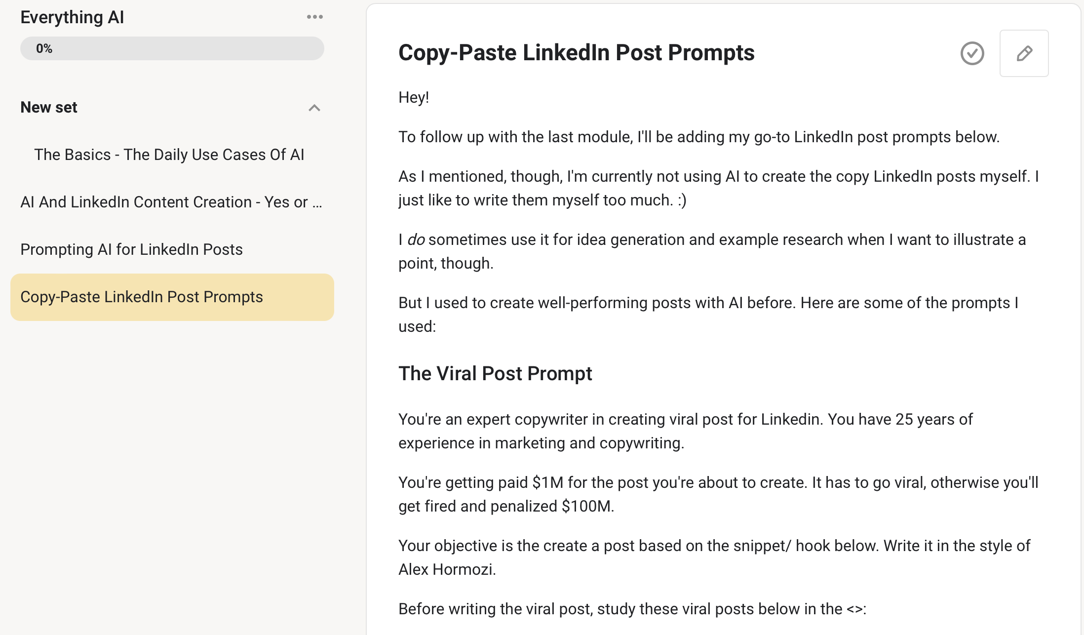Did someone say copy-paste viral LinkedIn post prompts...? · Freelance ...