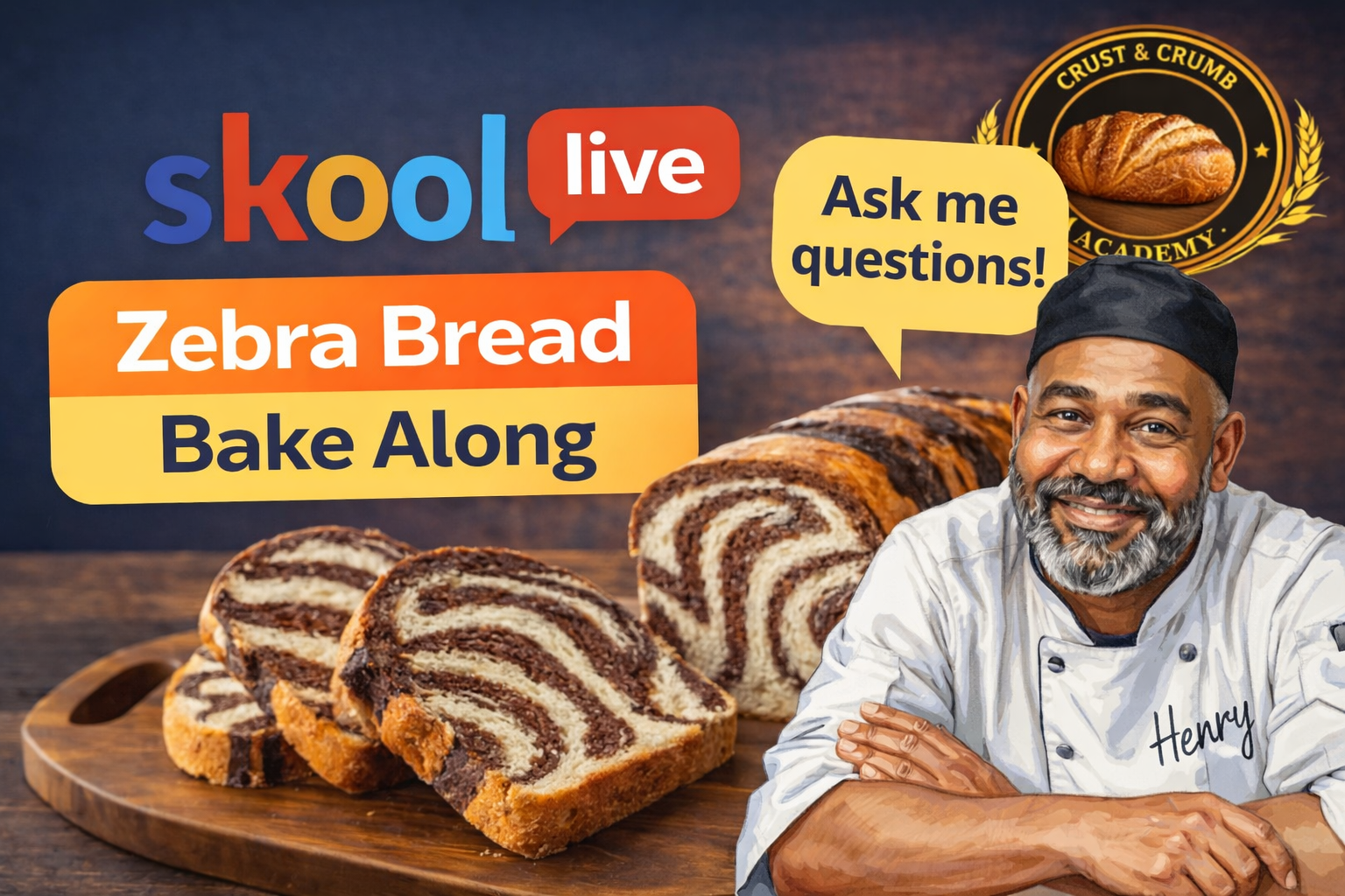 🔴 Going LIVE in 30 Minutes - Zebra Bread Check-In · Crust & Crumb Academy