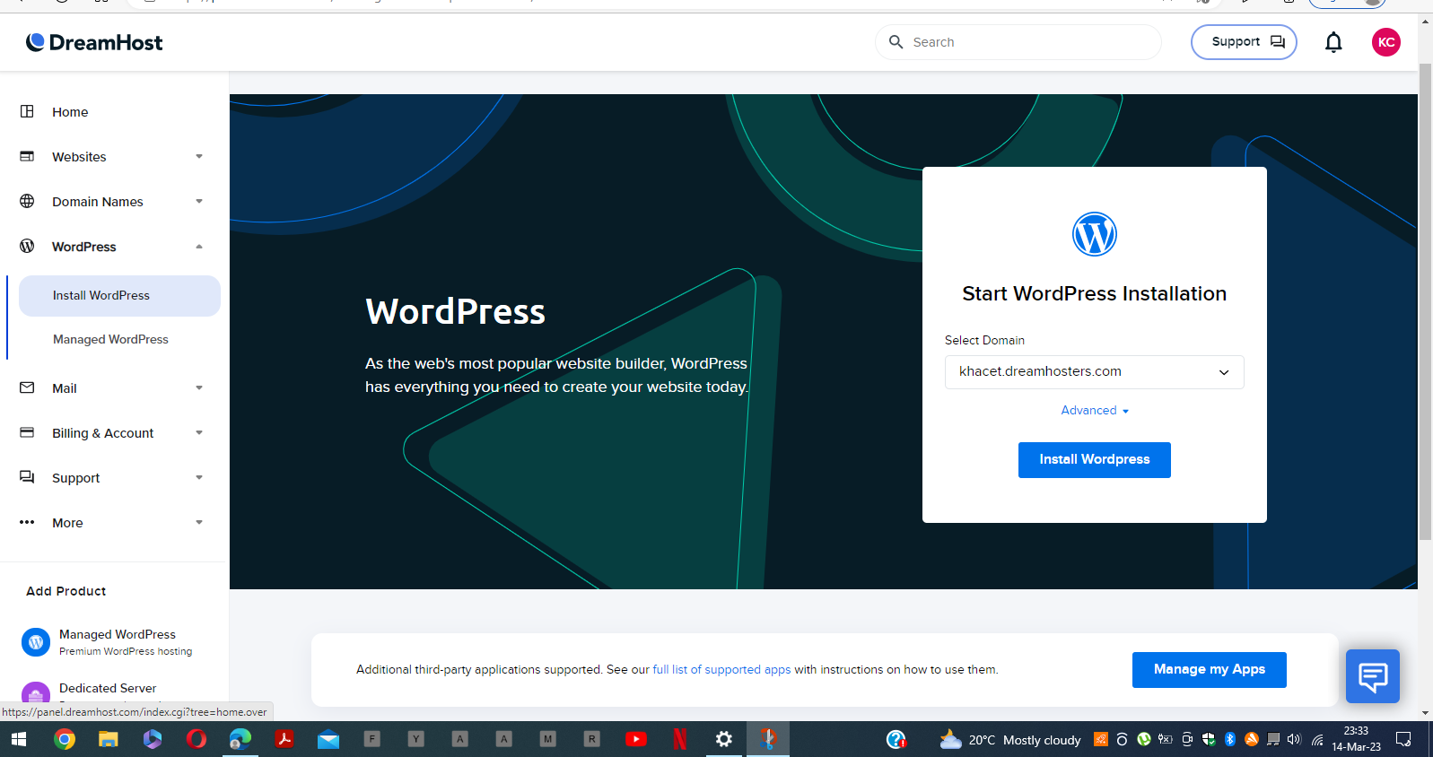 Installing wordpress · Max Business School™