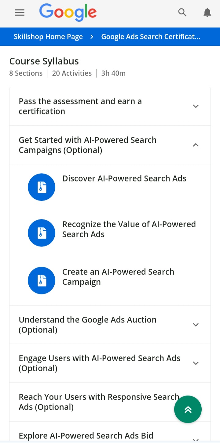 Google Search Ads: Module 5 · Max Business School™