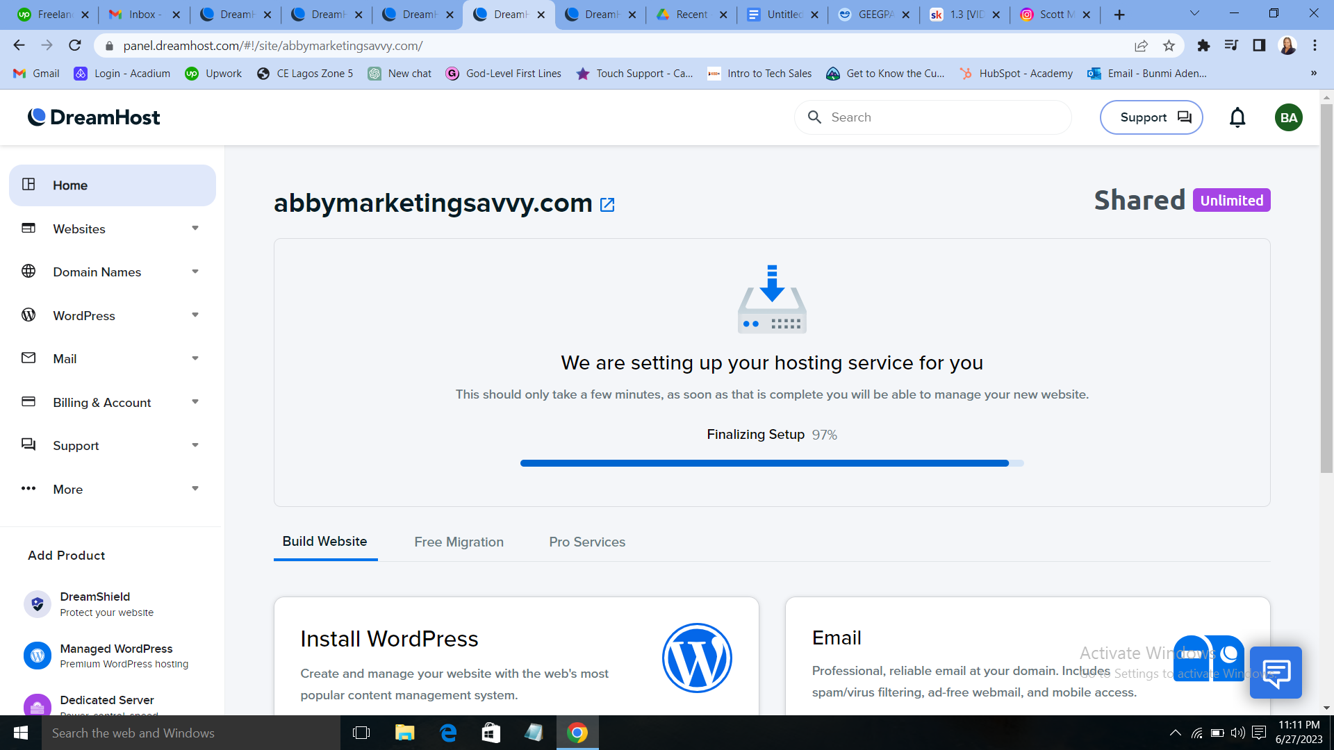 Hosting Setup Issue · Max Business School™