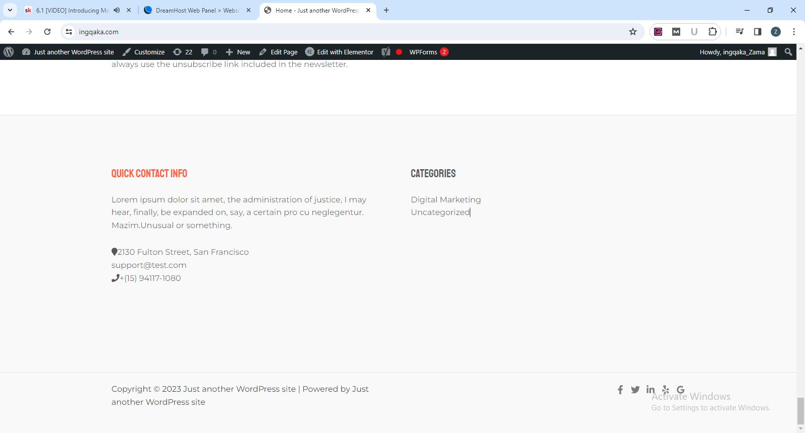 Unable to fully edit website · Max Business School™