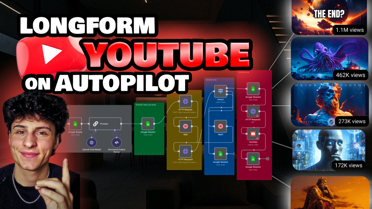 V1 | The Long-form YouTube Creator AI Agent - AI System Makes Longform YouTube Videos Hourly🤖⚡ ...