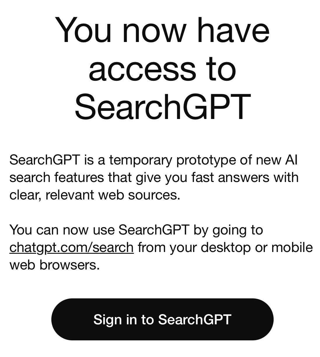 OpenAI: SearchGPT Access · AI Mastermind