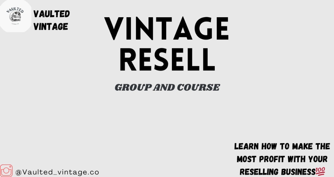 Vintage reselling