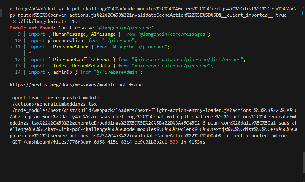 Import trace for requested module: · University of Code