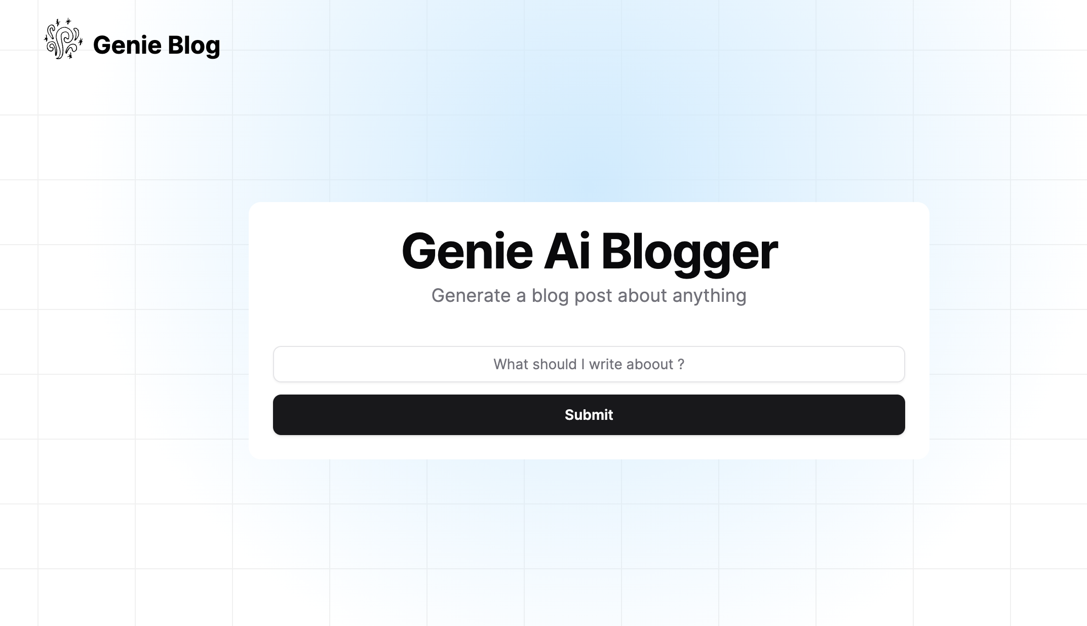 AI-Powered Blog generator · No-Coder Academy