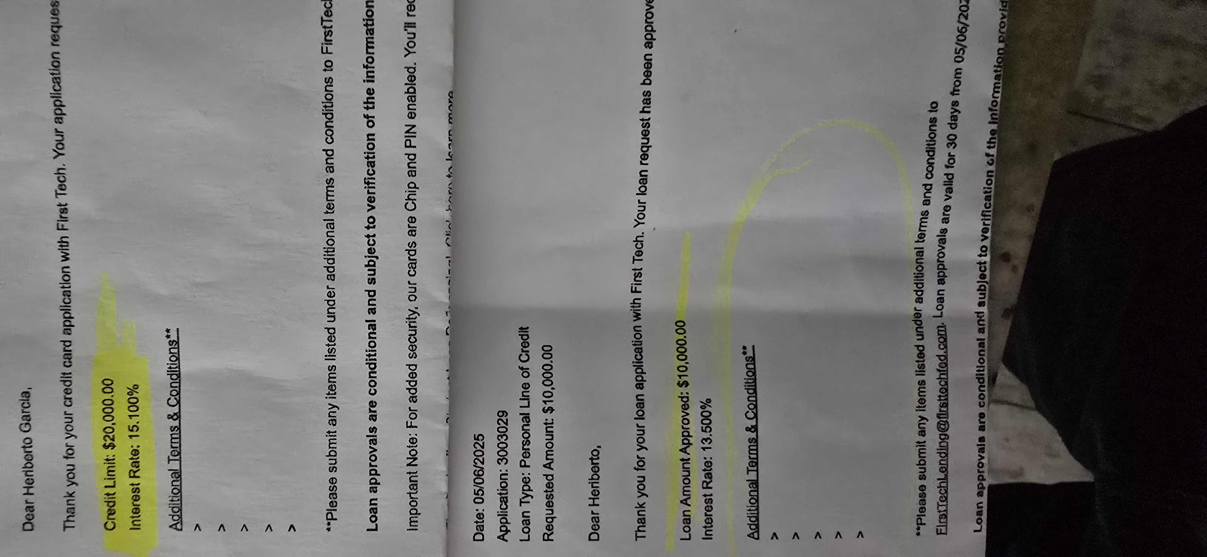 First tech One pull of Experian got the credit card 20k called them up ...