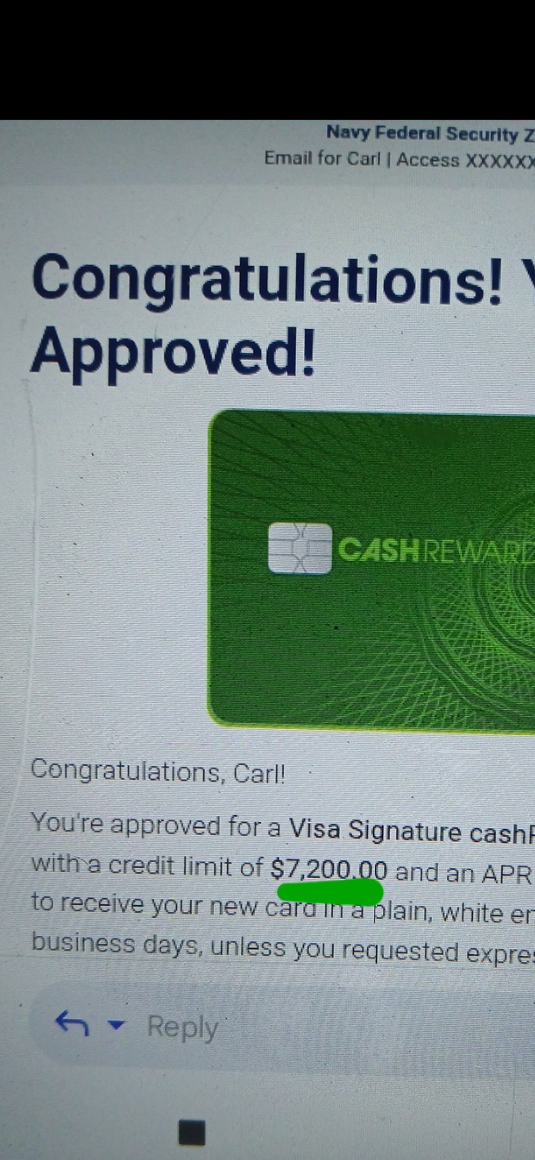 APPROVED FOR 7,200$ ️ 📈 · Credit connector