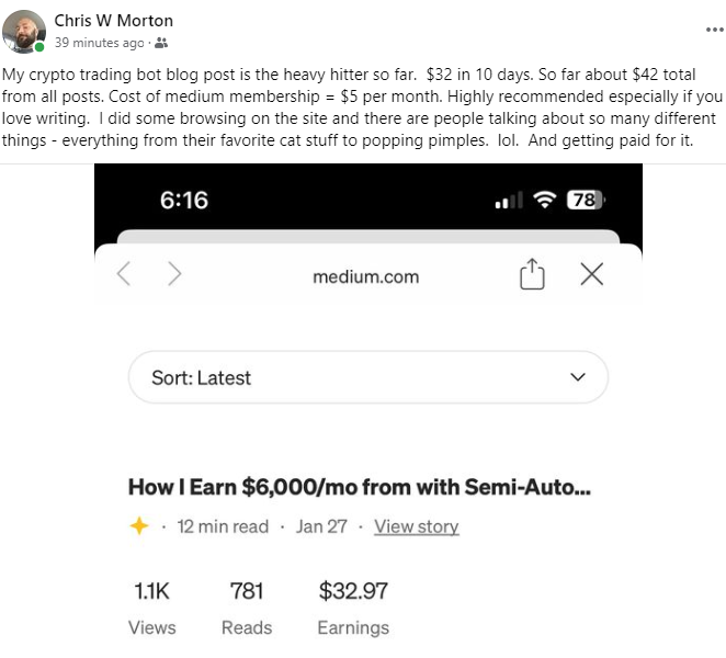 Congrats To Chris · Boring Passive Income