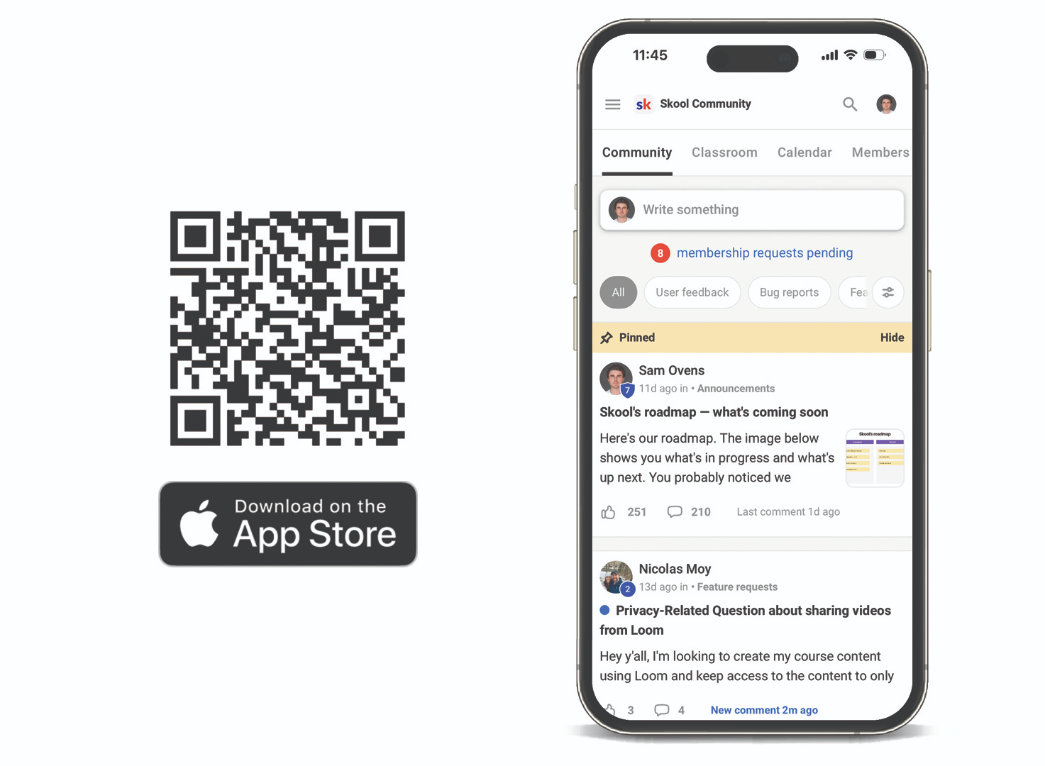 Download the "Skool Communities" app · Creator Clique