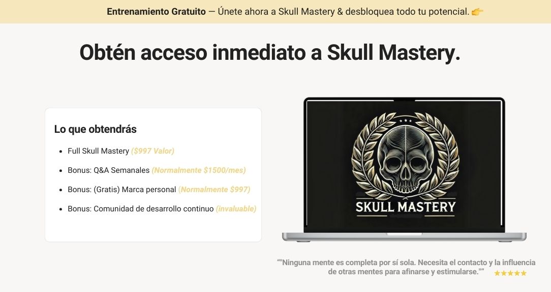 Skull Mastery (Gratis)