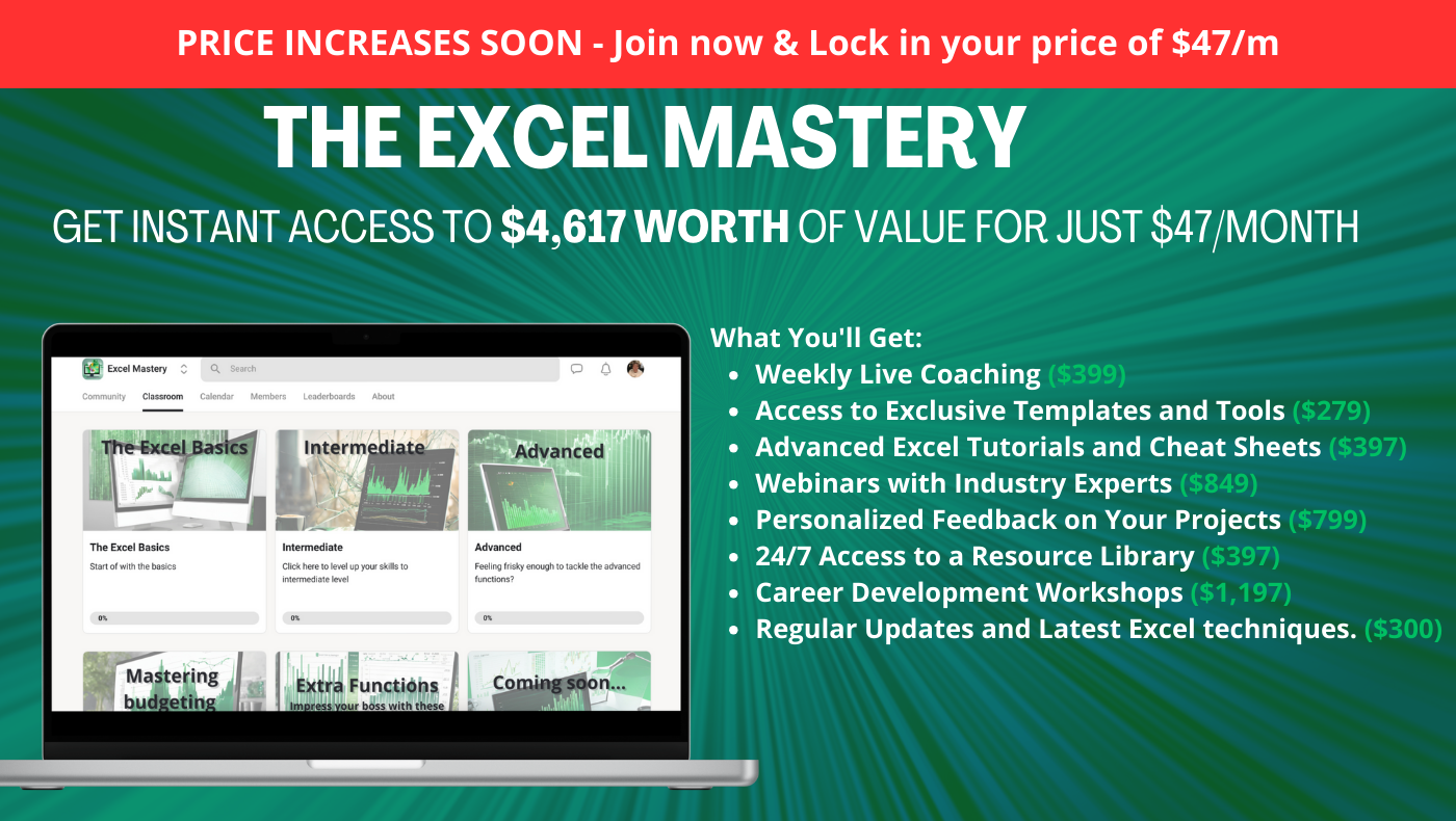 The Excel Mastery
