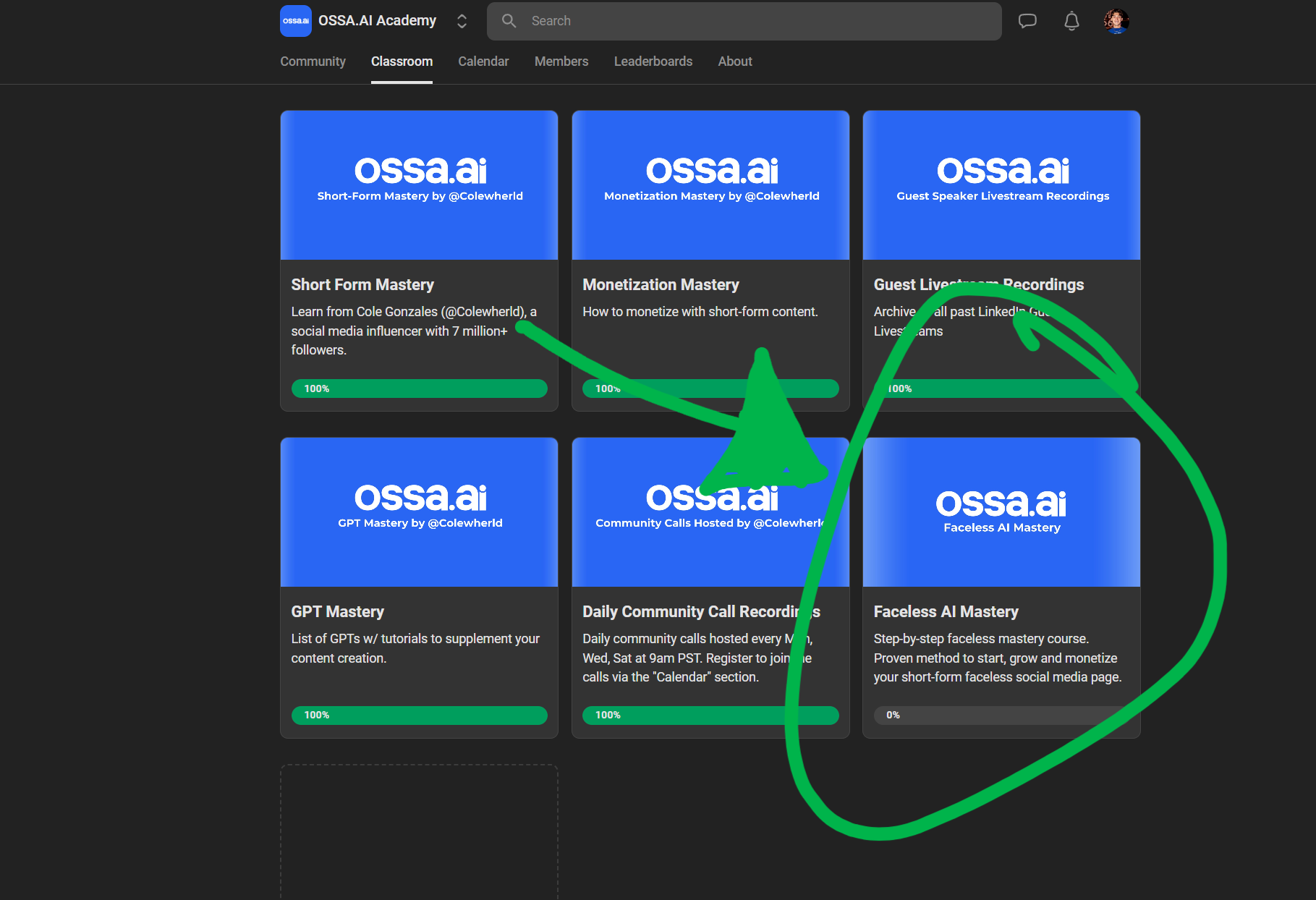 Faceless AI Mastery Is Live! (Read Below) · OSSA.AI Academy