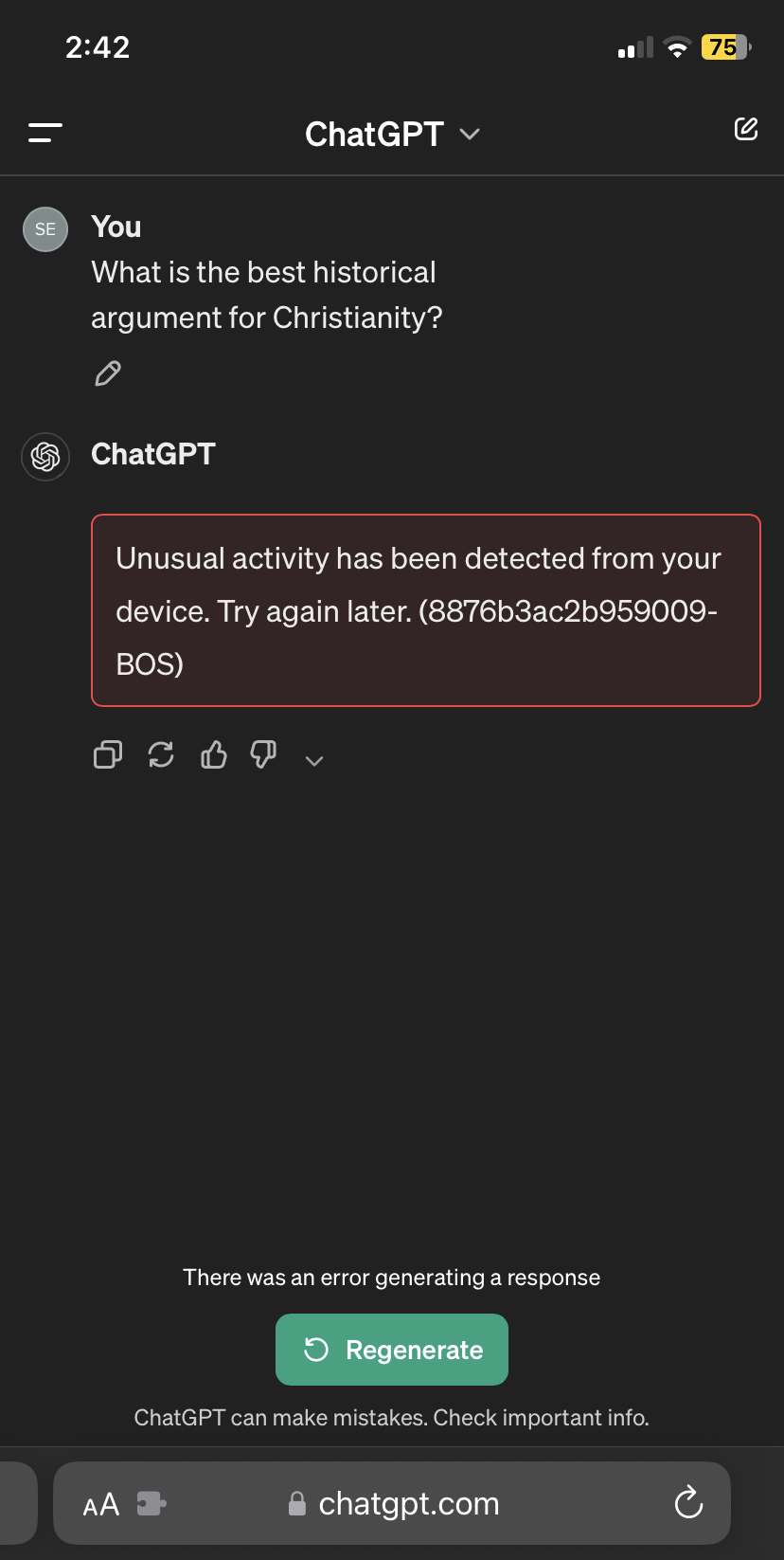 ChatGPT doesn’t speak on Christianity? · Christ Is King ️ Apologetics