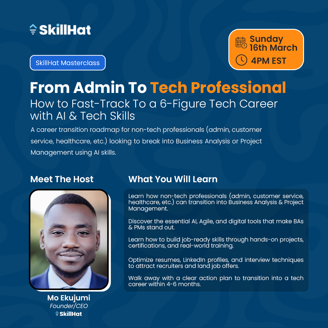 From Admin To Tech Professional · Thrive In Tech