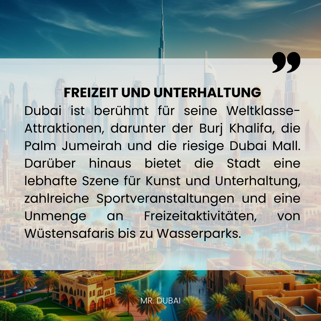 FREIZEIT UND UNTERHALTUNG · Simply Dubai